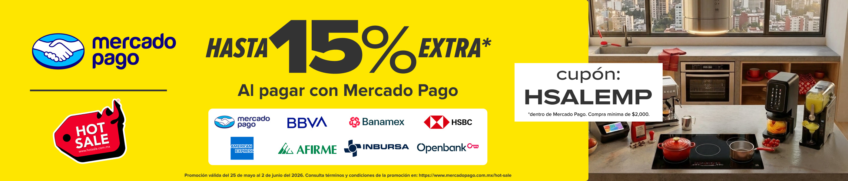 Hot Sale Avera 🔥 | Hasta 50% en Hogar y Cocina + Meses sin Intereses
