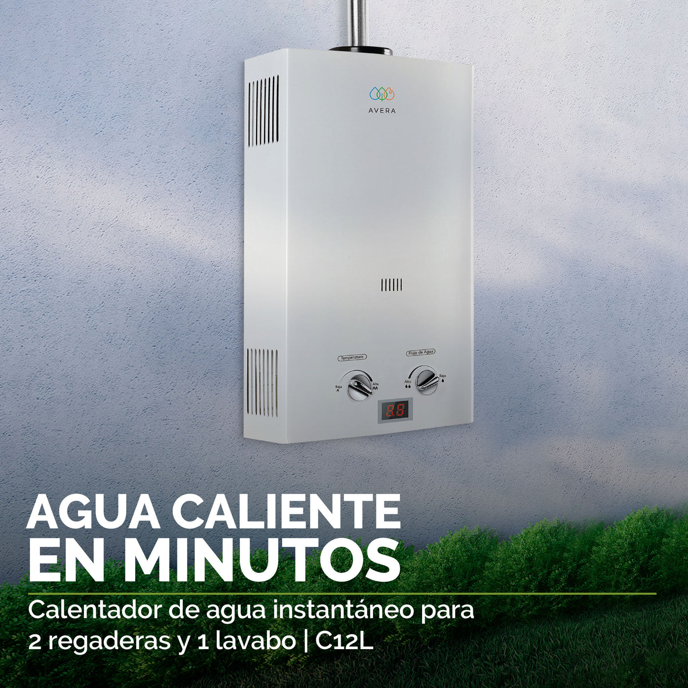 Calentador de Agua Instantáneo 12L al Mejor Precio | Avera